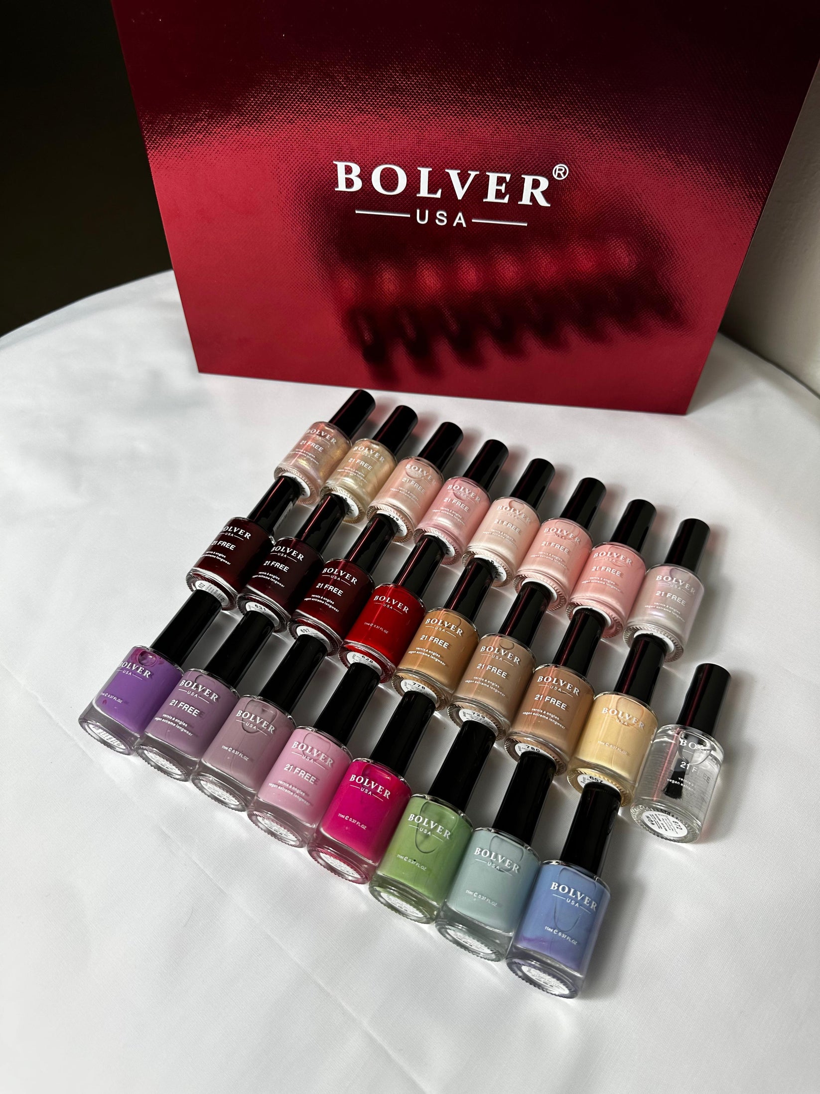 صندوق طلاء أظافر 25 لون – Bolver Cosmetics