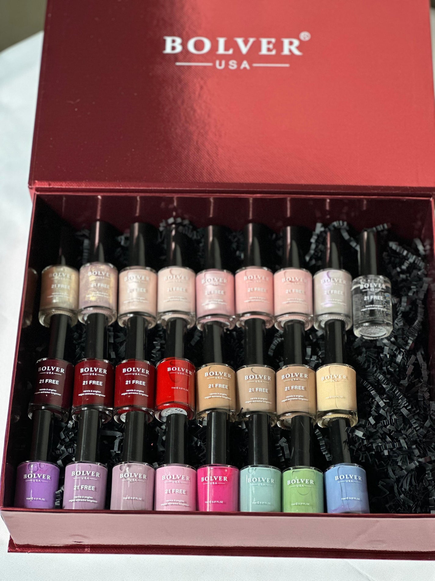 صندوق طلاء أظافر 25 لون – Bolver Cosmetics